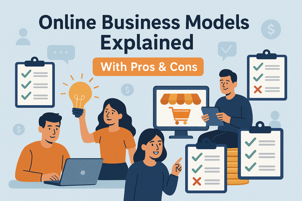 Online Business Models Explained (With Pros & Cons) - Free Online ...